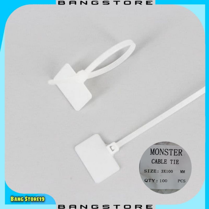 Jual Kabel Ties Label 10 cm Nylon Cable Tie Ripet Rivet 3x100 mm ...