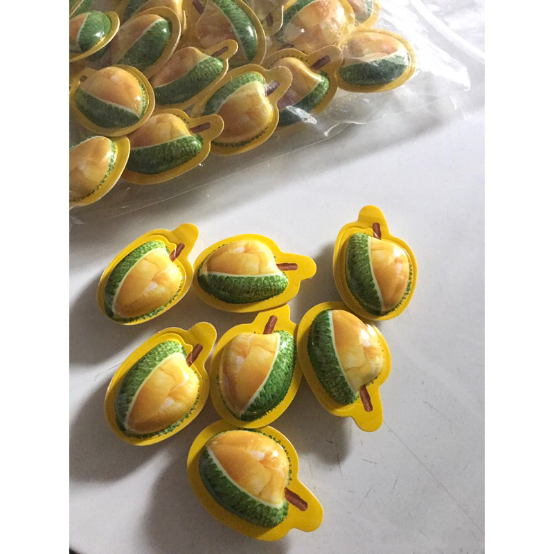 Jual [SNACK THAILAND] permen gummy rasa durian / mangga ori thailand ...