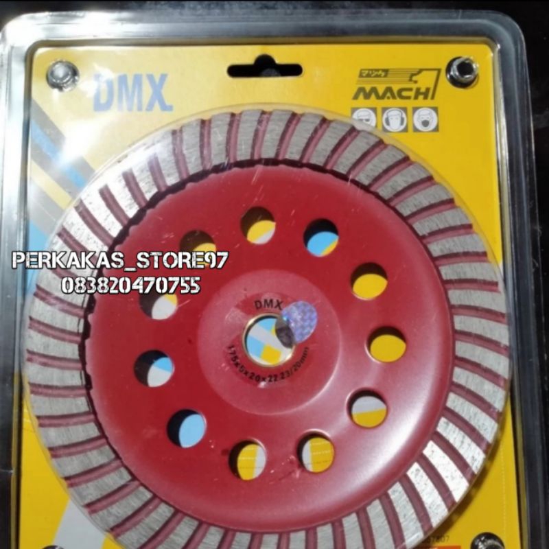 Jual DMX diamond cup mata gerinda poles beton 7 inch polishing beton ...