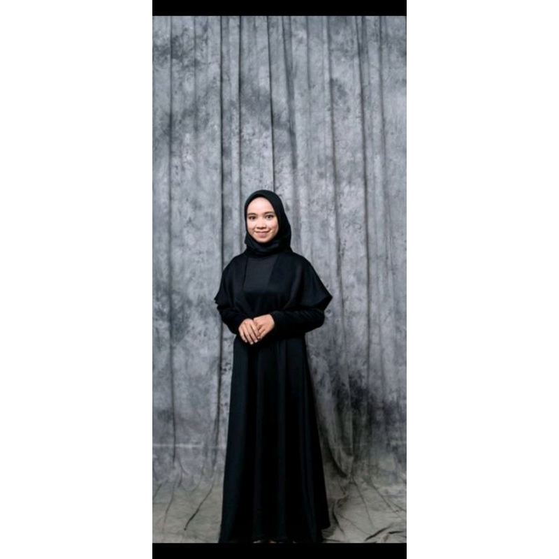 Jual Gamis Hitam Prewedding Siskafano Dress 881 Gamis | Shopee Indonesia