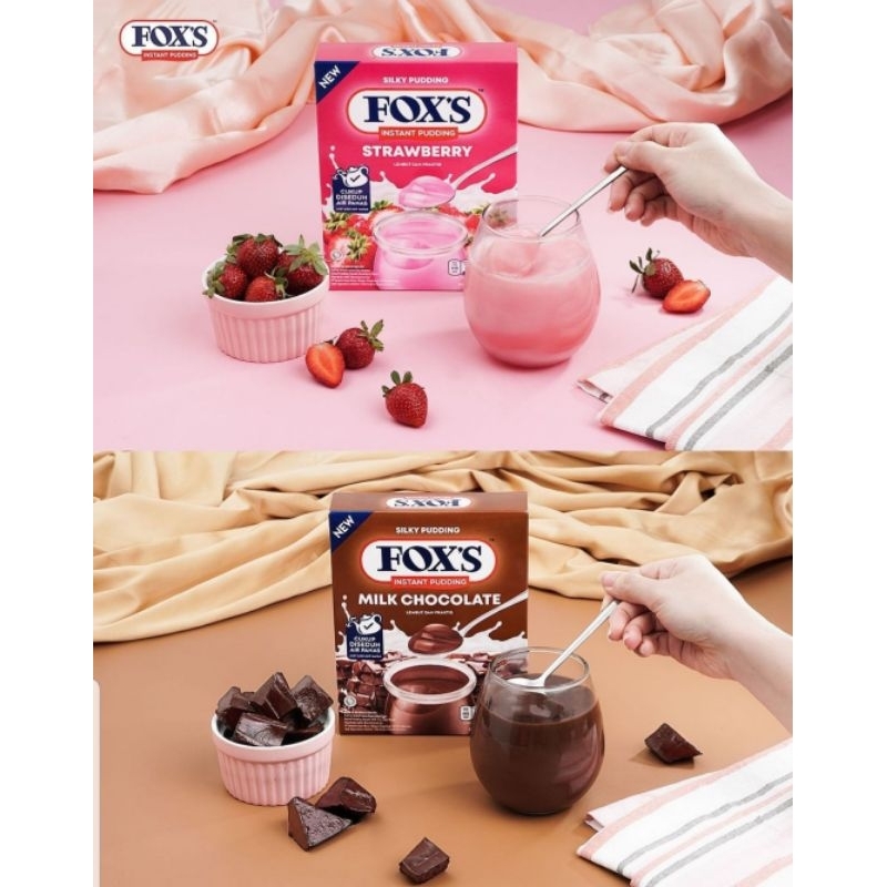 Jual FOXS INSTANT PUDDING MILK CHOCOLATE SILKY PUDDING | Shopee Indonesia