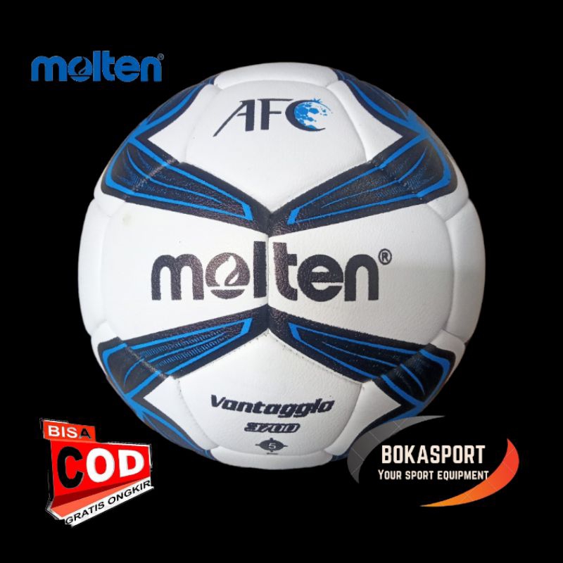 Jual molten bola sepak molten vantaggio 3700 size 5 biru bahan pu | Shopee Indonesia