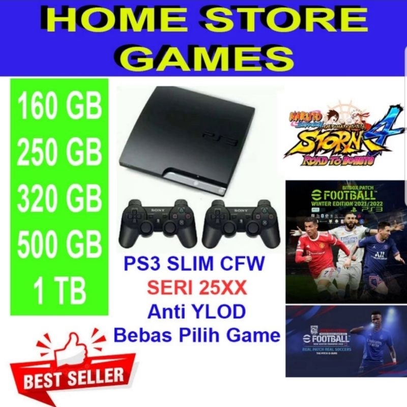 Jual PS3 SLIM CFW seri 25 PS 3 SLIM seri 25XX 2stik FULL GAME UPDATE 2025 FULL TRANSFER GEME ...