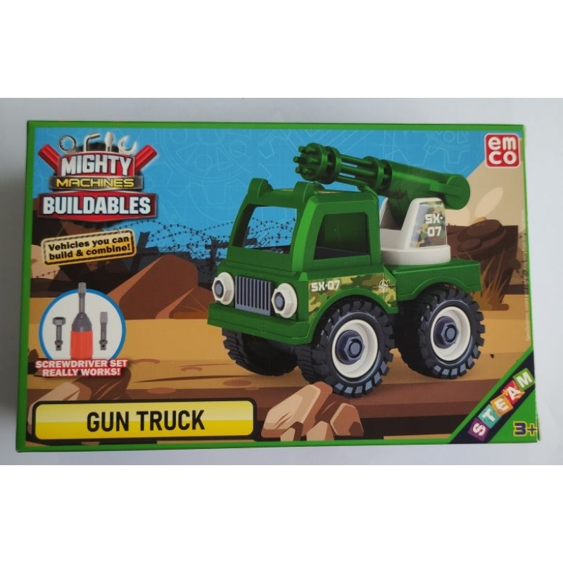 Jual EMCO MIGHTY MACHINES BUILDABLES GUN TRUCK / MOBIL MAINAN EMCO ...