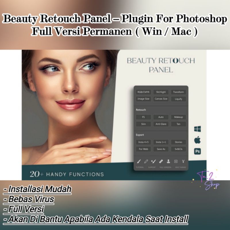 Jual Beauty Retouch Panel – Plugin For Photoshop Full Versi Permanen ( Win / Mac ) | Shopee ...