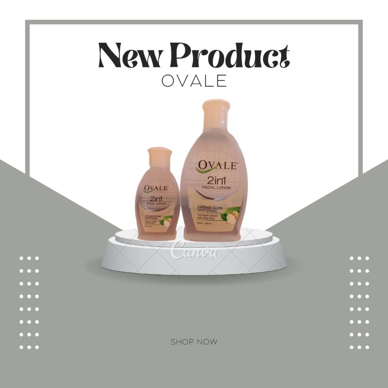 Jual Ovale 2in1 Facial Lotion Glow Whitening 60ml&200ml | Shopee Indonesia