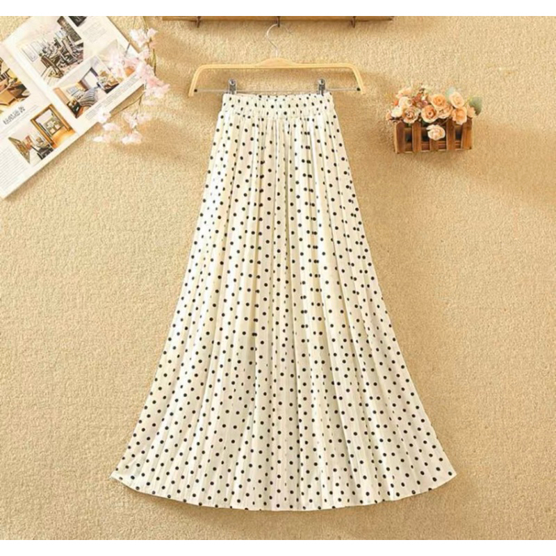 Jual Cherry_KD321 | rok anak tanggung motif polka | rok plisket anak ...