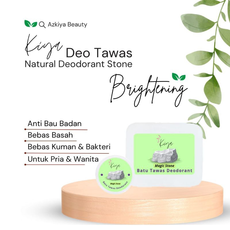 Jual Kiya Batu Tawas Deodorant Alami Anti Bau Badan Penghilang Bau Ketiak Memutihkan | Shopee ...