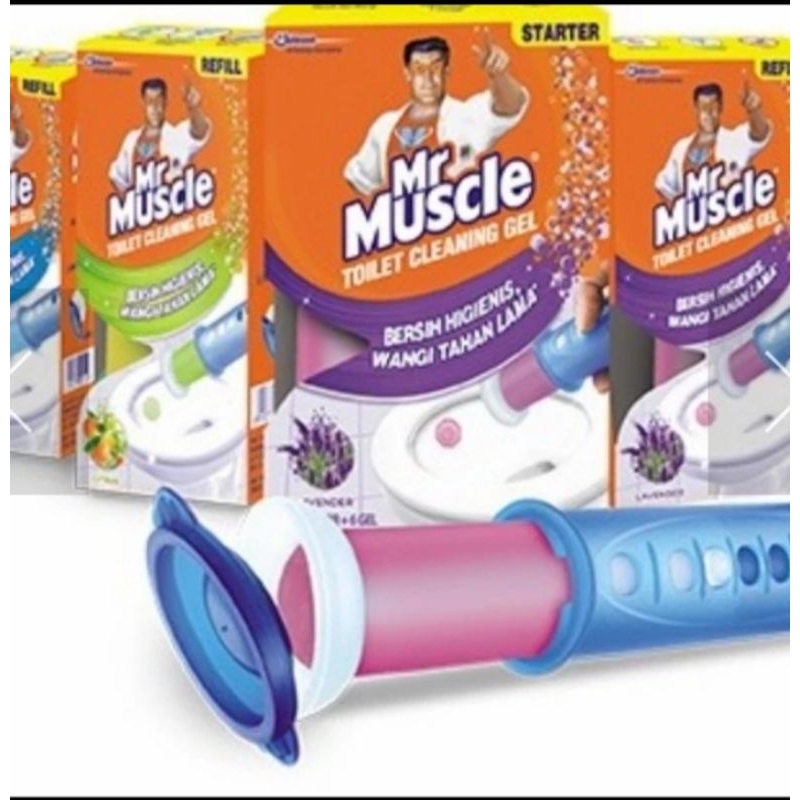 Jual MR MUSCLE TOILET CLEANING GEL starter &reffil 36 ML | Shopee Indonesia
