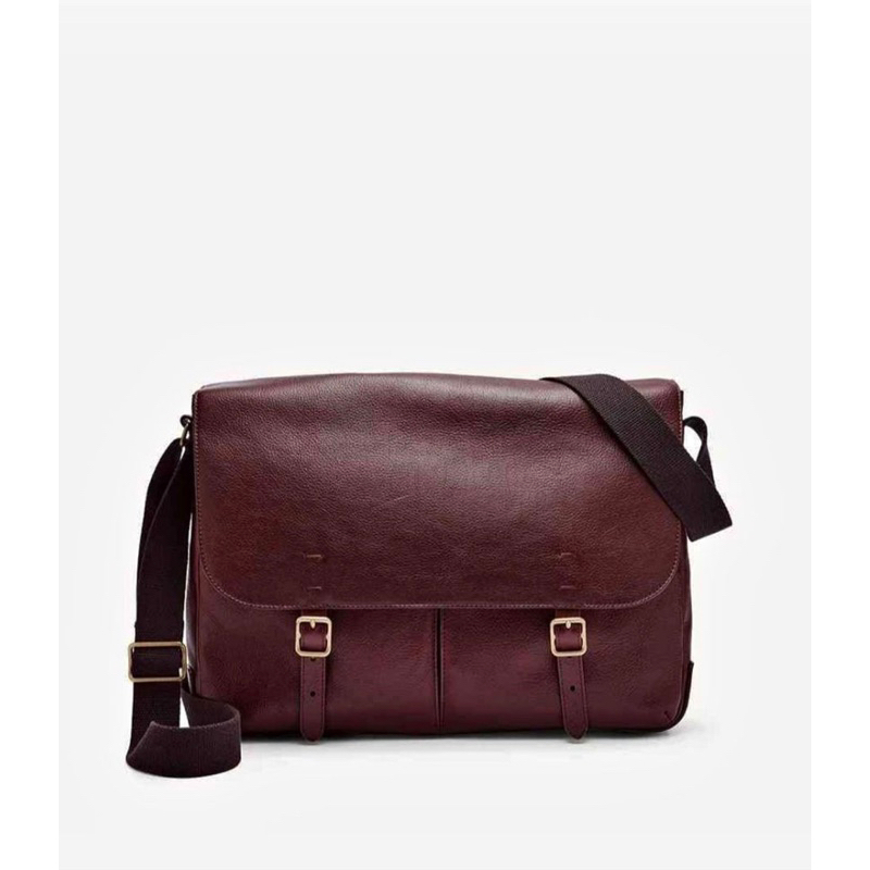 Jual Tas fossil cowok buckner Messenger Black Cherry tas laptop fit 15 ...