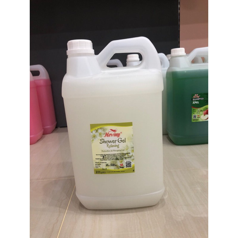 Jual Heviny Shower Gel 5L Sabun Mandi Bath Foam 5 liter | Shopee Indonesia