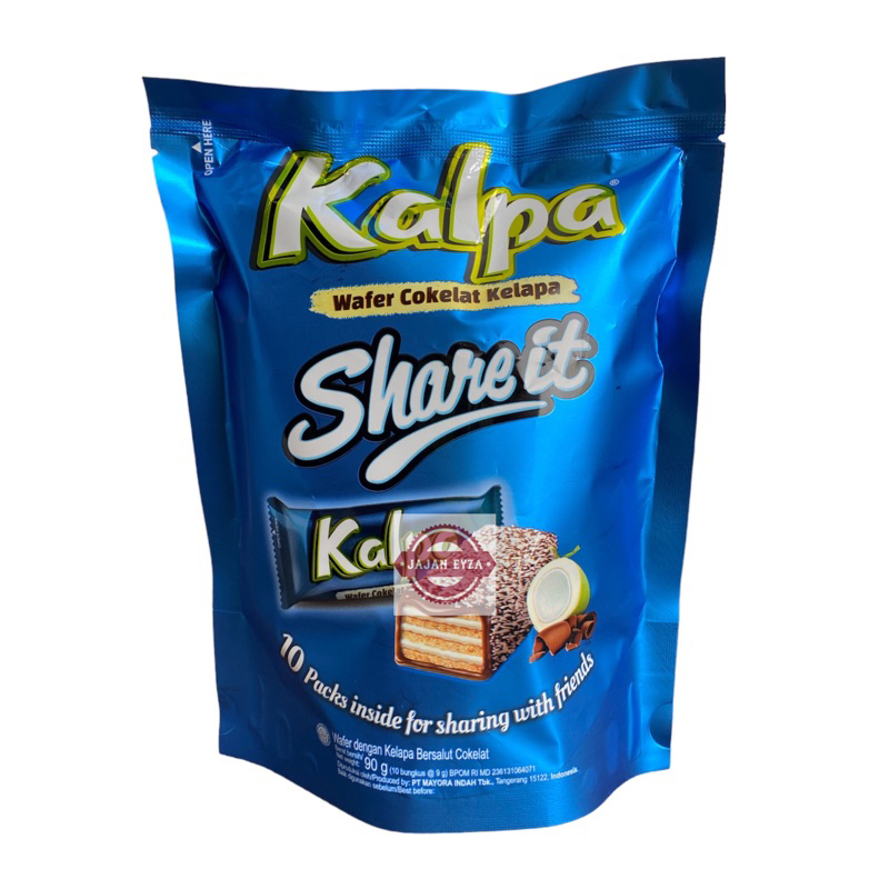Jual MAYORA KALPA SHARE IT / WAFER COKELAT KELAPA / WAFER KELAPA BERSALUT COKELAT | Shopee Indonesia