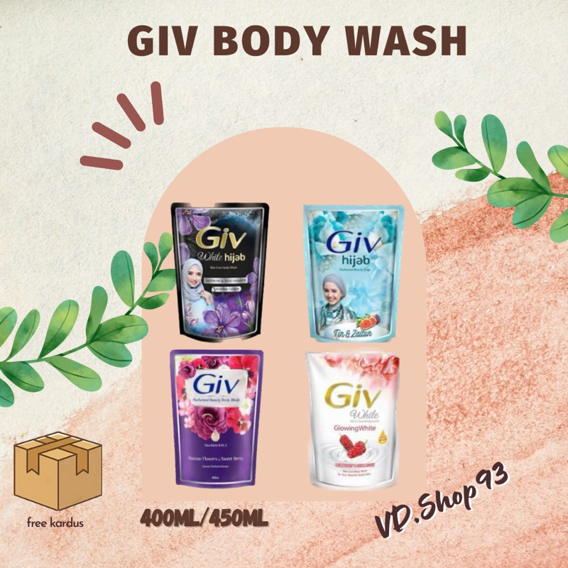 Jual GIV BODY WASH 400ML/450ML | Shopee Indonesia