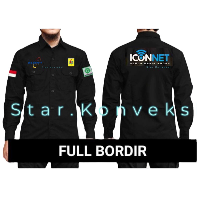 Jual Seragam Kemeja ICONNET PLN BUMN PDH PDL Baju ICONNET PLN Lengan ...