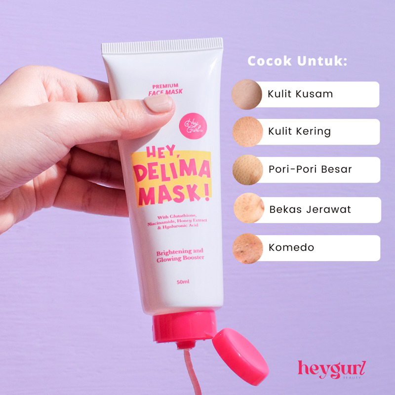 Jual Hey Delima Mask | Clay Masker by HeyGurl Brightening and Glowing ...