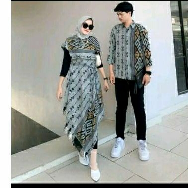 Jual couple tenun etnik fashion baju tenun jepara baju pesta cp17 | Shopee Indonesia
