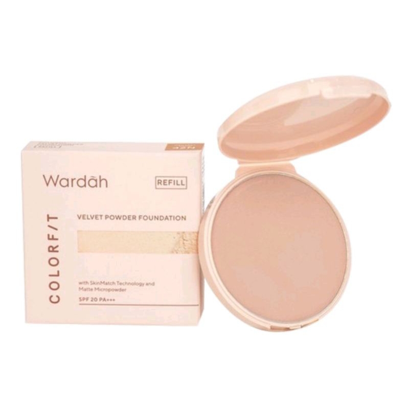 Jual Wardah Colorfit Refill Velvet Powder Foundation 11g((PROMO ...