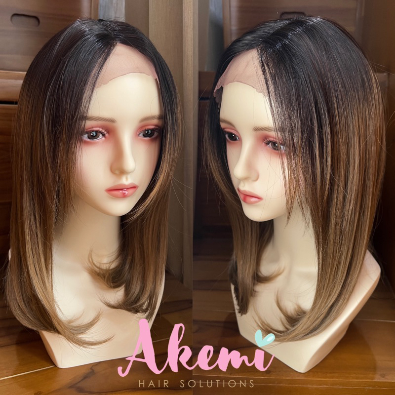 Jual LACE FRONT WIG JENNIE 40cm [ Rambut Palsu Wanita Panjang Lurus Wig ...
