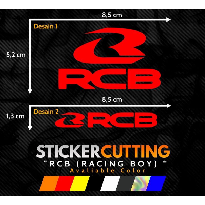 Jual STICKER STICKER CUTTING VIRAL RCB RACINGBOY LOGO | Shopee Indonesia