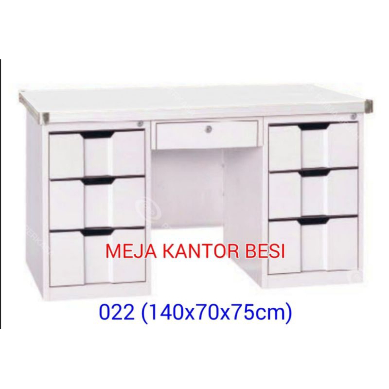 Jual MEJA KANTOR BESI / MEJA KASIR / MEJA OFFICE BESI 022 UK ...