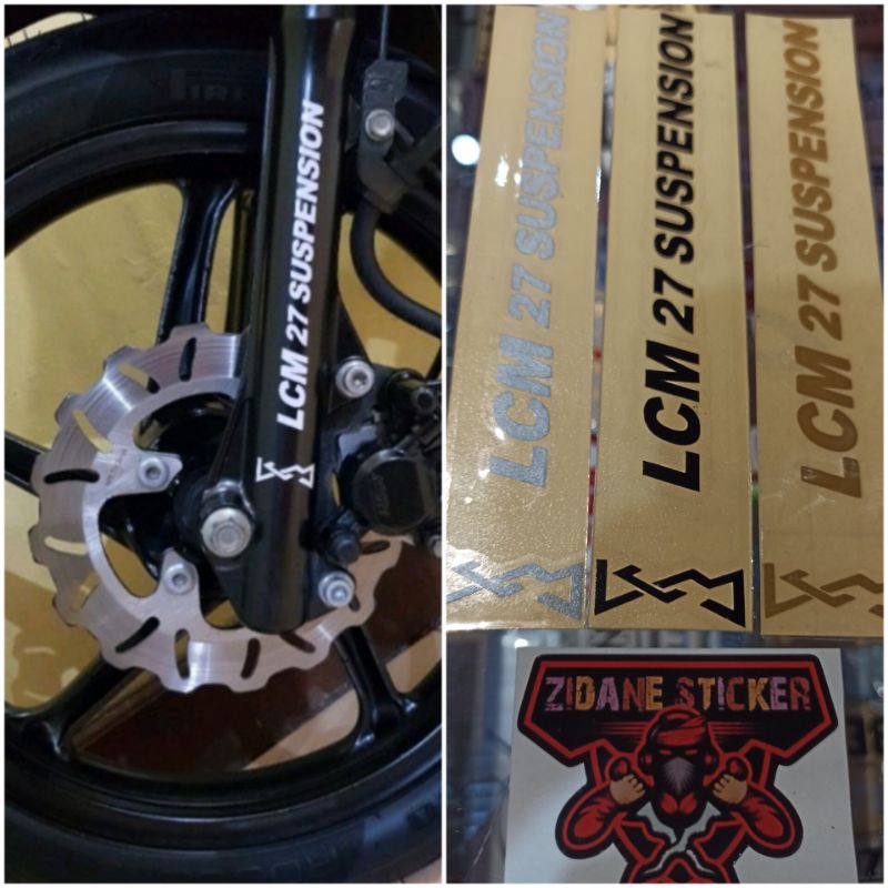 Jual Sticker LCM 27 SUSPENSION Shock Depan Stiker Cutting | Shopee ...