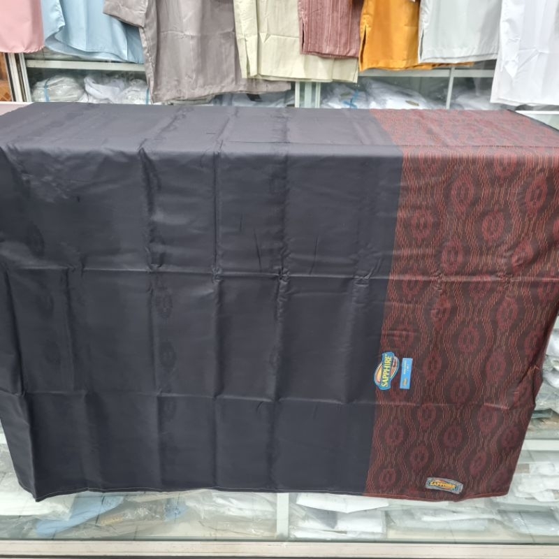 Jual Sarung Sapphire Exclusive Model Polos Warna Jaring Granada Hitam ...