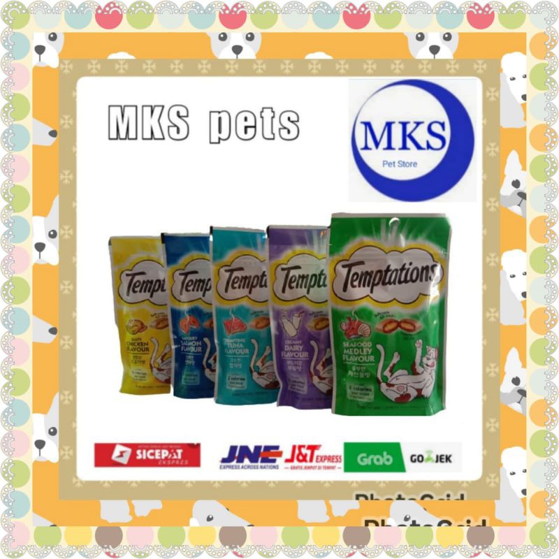 Jual SNACK KUCING@ Temptation Tasty 75gr | Shopee Indonesia