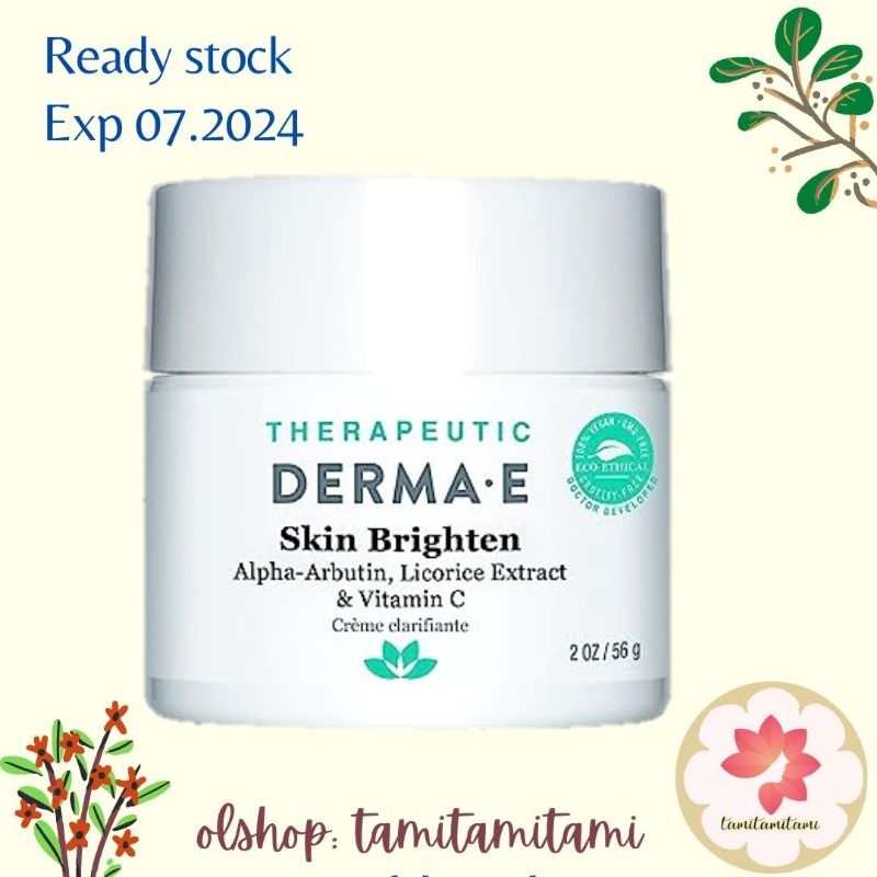 Jual DERMA E Skin Brighten Cream 56 g - for Dark Skin Spots and ...