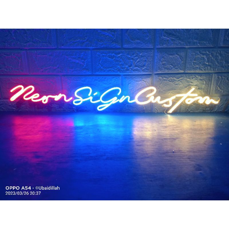 Jual Noen Sign/Neon Led/Neon Custom/lampu nyala, Font bebas | Shopee ...