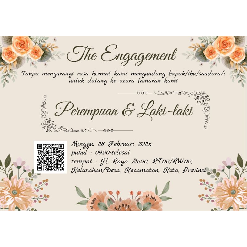 Jual undangan kartu jpg/png pernikahan/lamaran | Shopee Indonesia