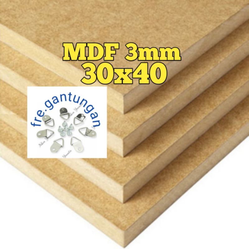 Jual PAPAN KAYU MDF MURAK UK 30X40 TEBAL 3MM | Shopee Indonesia