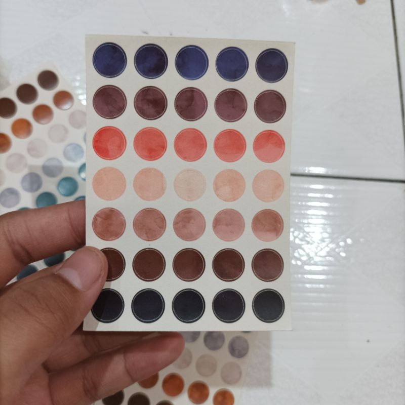Jual KIANDAA SS0002 STIKER HURUF ABJAD DOT DOTTED STICKER WATERPROOF ...