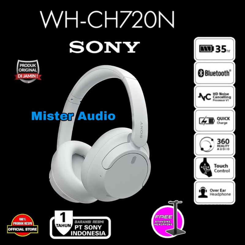 Jual Sony WH CH720N / CH 720N Successor WH CH710N Noise Cancelling Wireless Bluetooth Headphones ...