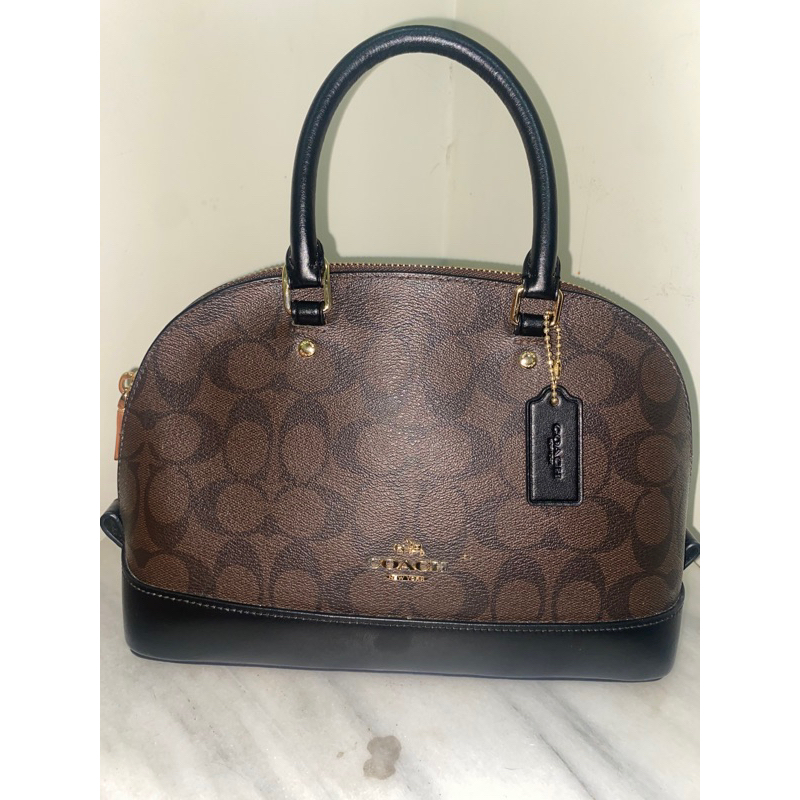 Jual coach mini sierra signature mahogany (preloved) | Shopee Indonesia
