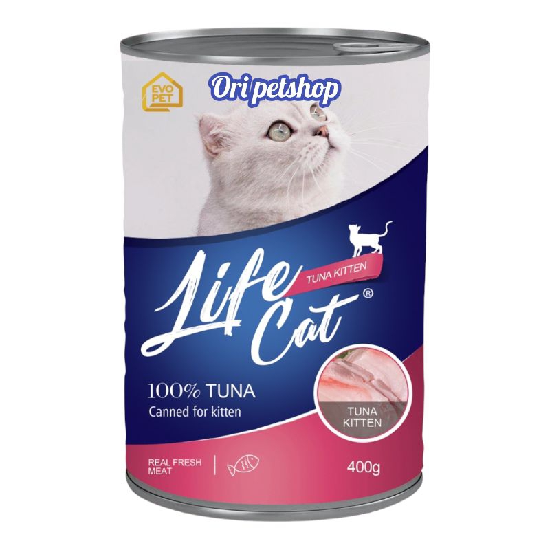 Jual Life Cat Kaleng 400gr Makanan Basah Kucing - Kitten Tuna | Shopee ...
