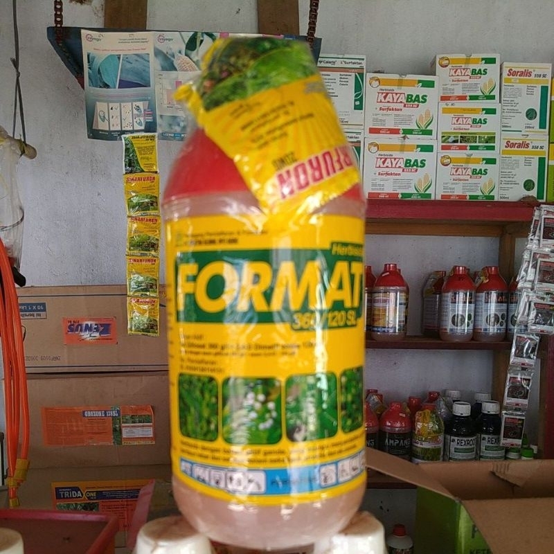 Jual obat rumput/herbisida sistemik/FORMAT 360/120SL | Shopee Indonesia