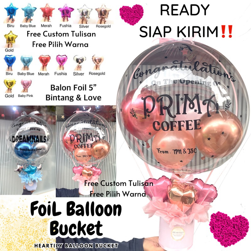 Jual [READY JAKARTA 1HARI JADI] Buket Balon Balloon Bucket Balon Wisuda ...