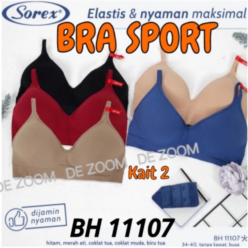Jual Sorex 11107 Bh Olahraga Bra Sport Cup B sedang Tanpa Kawat kait 2 ...