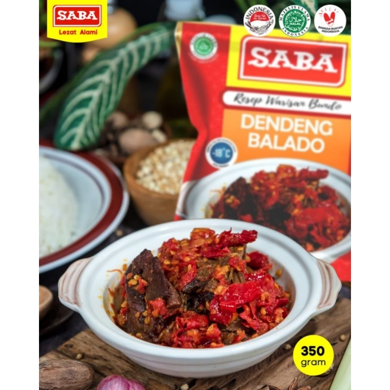 Jual SABA Dendeng Sapi Balado Frozen 350g | Shopee Indonesia