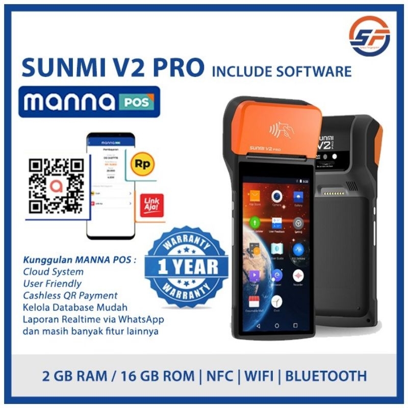 Jual Sunmi V2 PRO 2/16GB 4G + Wifi NFC Thermal Printer ( Bekas ...