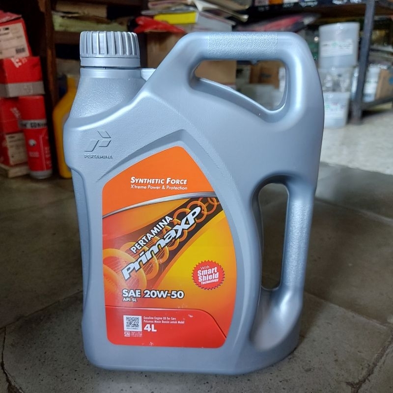 Jual Oli Mesin Pertamina Prima XP 20W-50 Galon 4L Original Asli ...