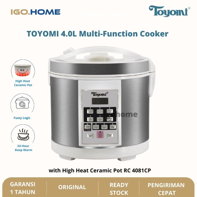 Jual TOYOMI Multifunction Rice Cooker RC 4081CP 4 Liter - Keramik Inner ...