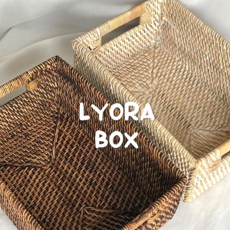 Jual Lombok Authentic | Lyora Set Box | Keranjang Rotan Tempat ...