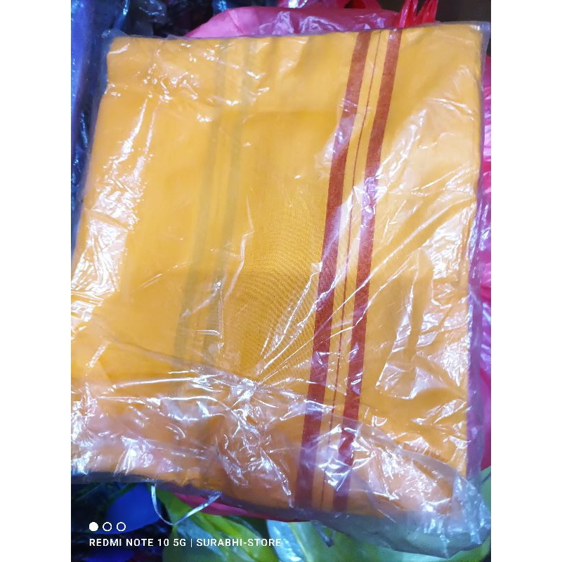 Jual kain Dhoti warna kuning saffron | Shopee Indonesia