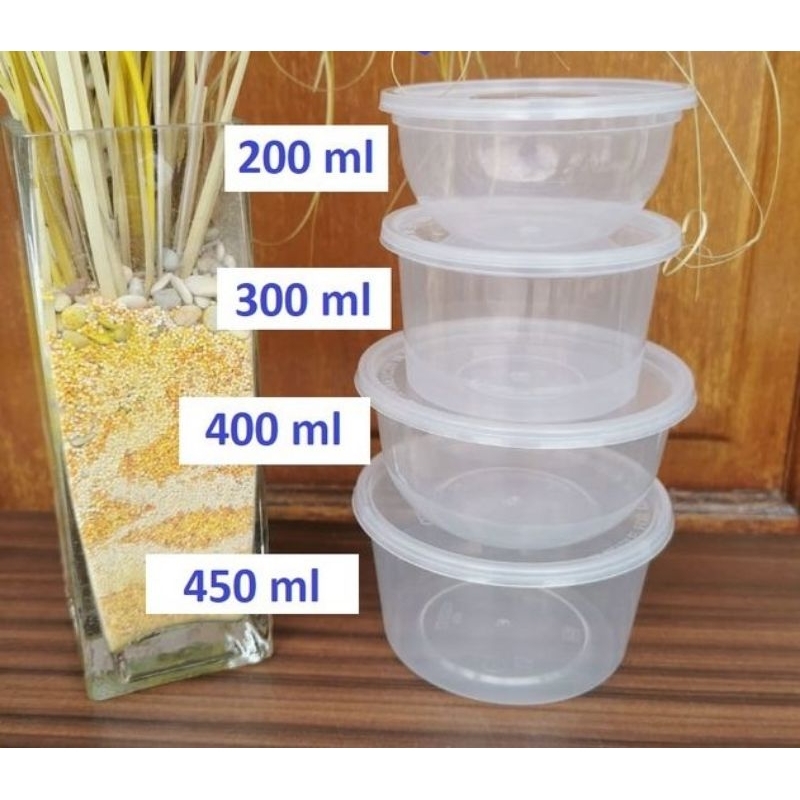 Jual Thinwall 200ml 300ml 400ml Bulat Cup Mangkok bowl 200 300 400 paket 25pcs | Shopee Indonesia