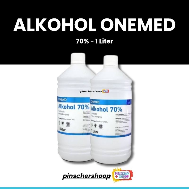 Jual Alkohol 70% Onemed 1 Liter Antiseptik Alcohol | Shopee Indonesia