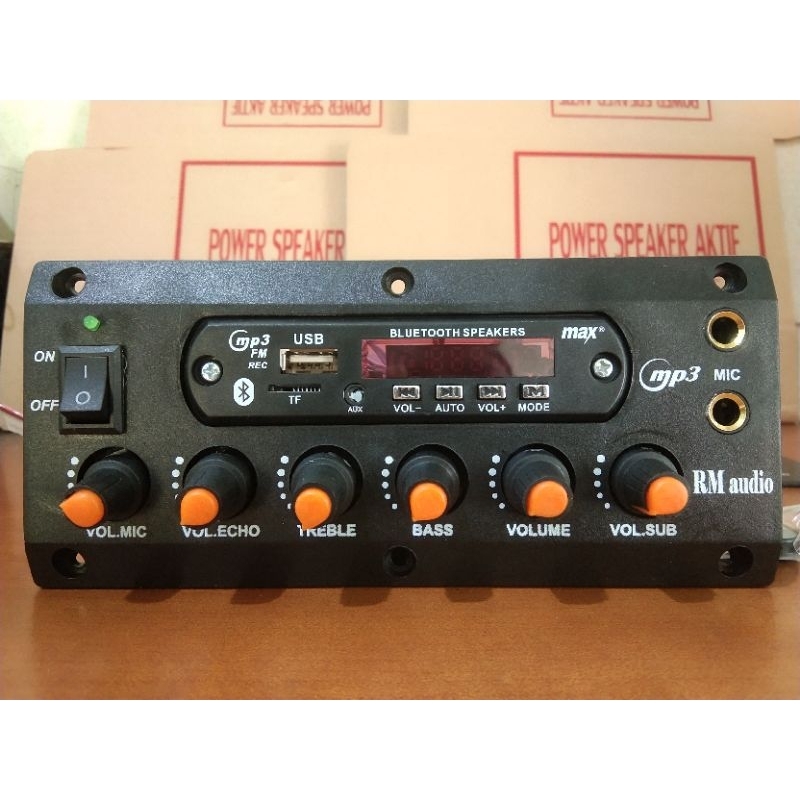 Jual POWER SPIKER AKTIF mono Mic ECHO Karaoke Bloototh model 7 Sirip ...