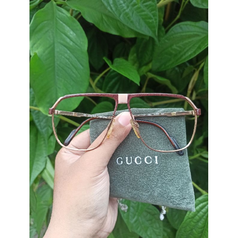 Jual kacamata vintage merk Gucci GG 1200 Frame Italy | Shopee Indonesia