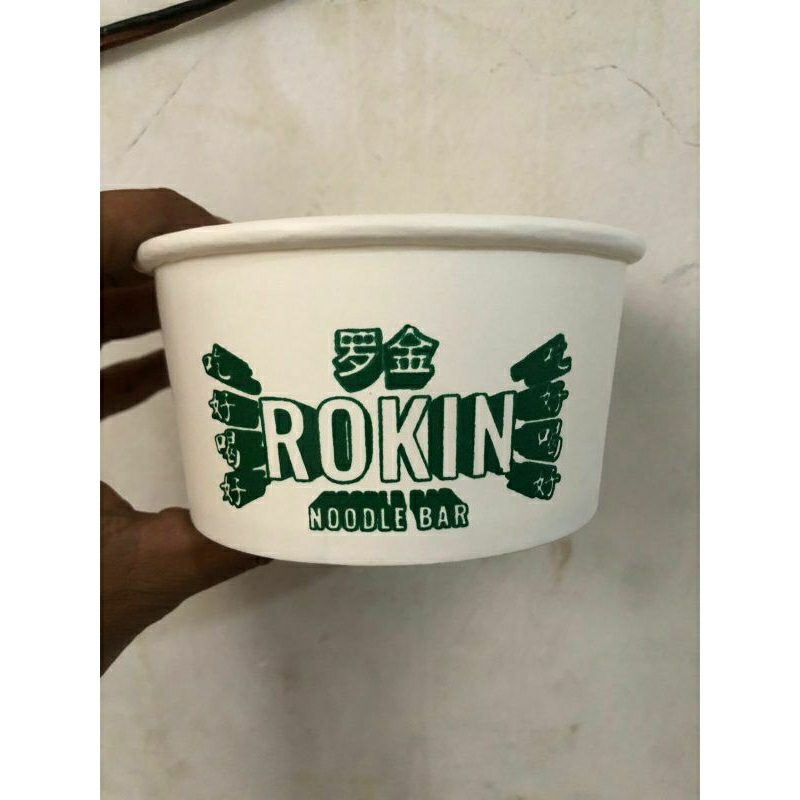 Jual SABLON PAPER BOWL 650ML (TERMASUK TUTUP) | Shopee Indonesia