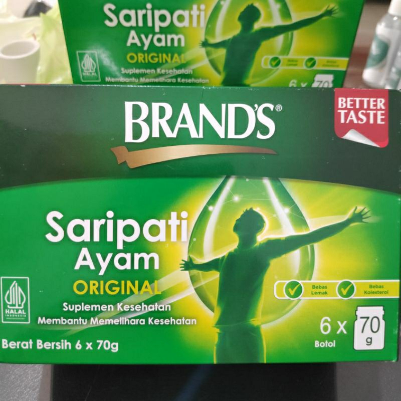 Jual Brand's saripati ayam essence of chicken 6x70g ada logo halal ...